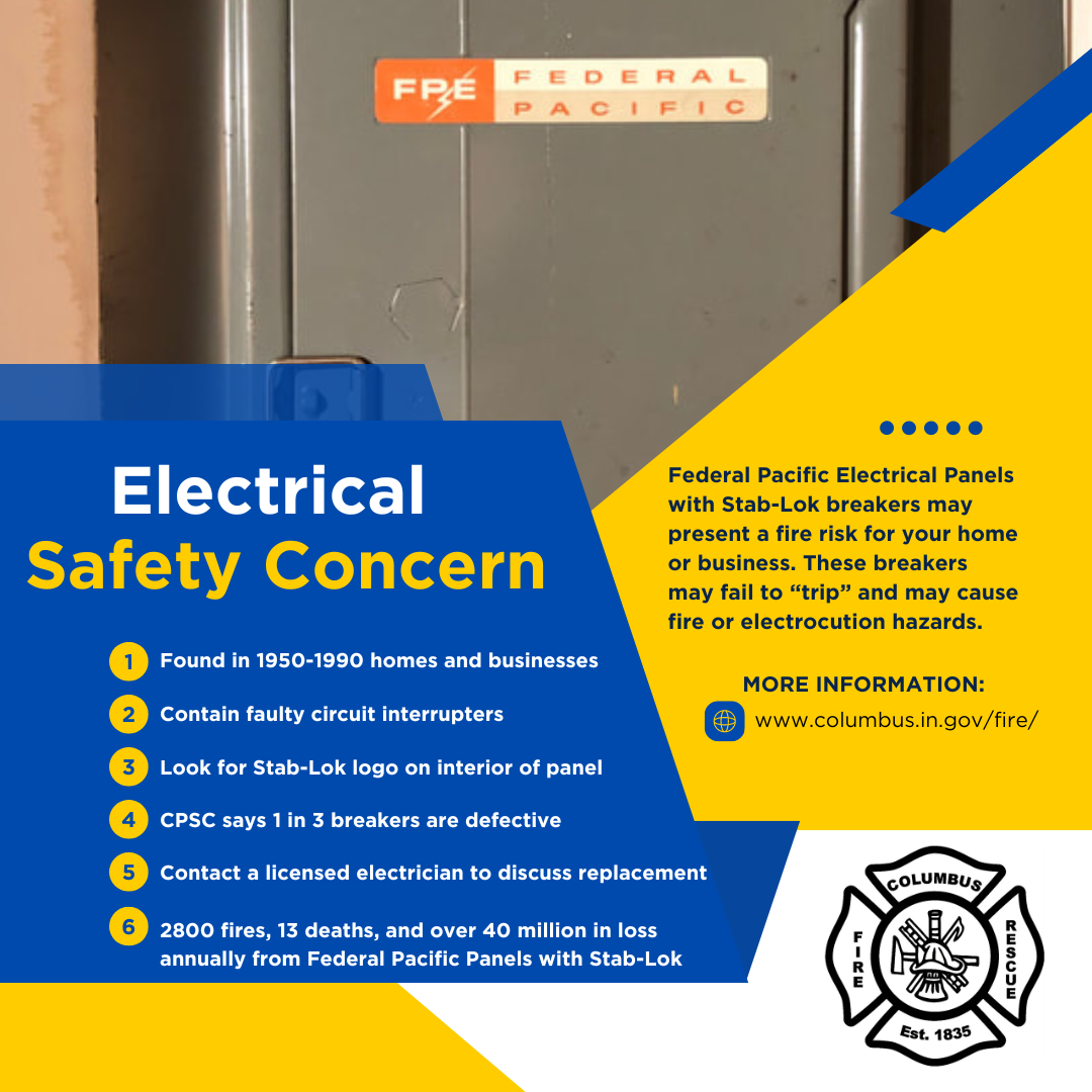 Federal Pacific Electrical Panels Pose Fire Risk – Fire Department