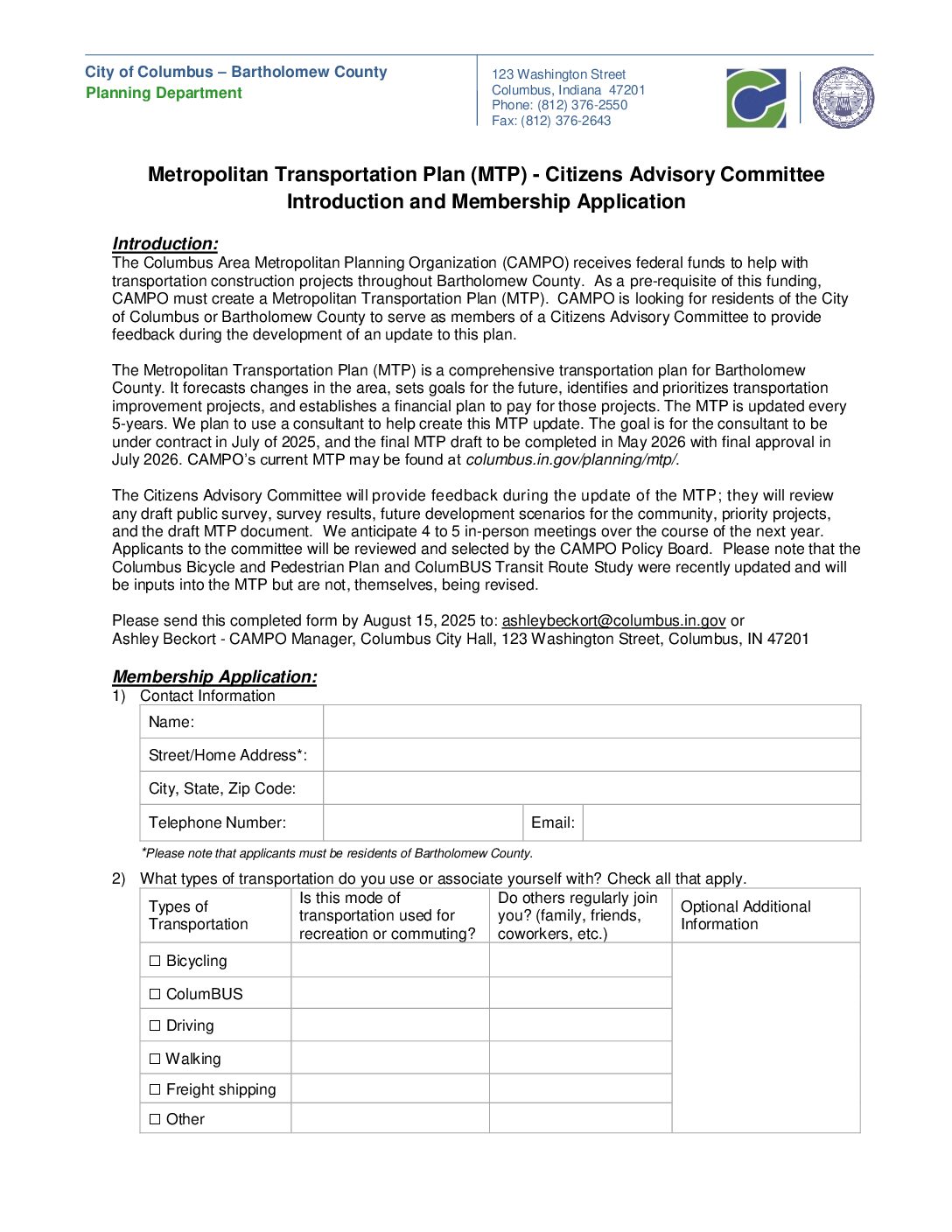 CAC Application_2025 – Planning Department